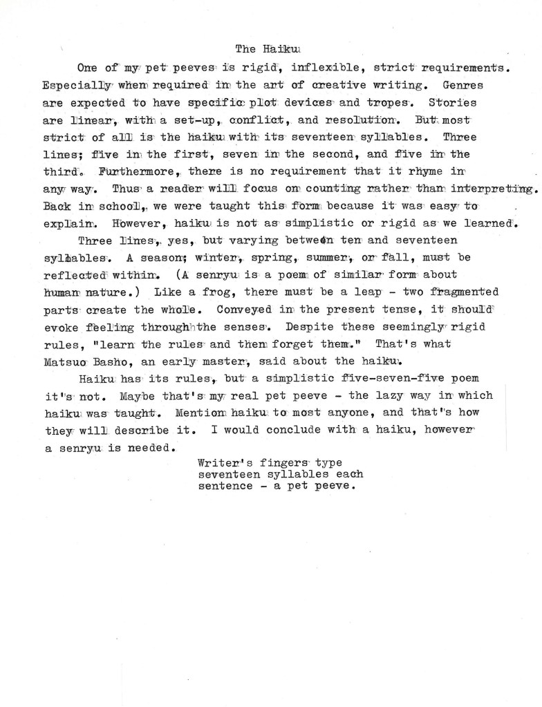 December 3, 2018: Typing Assignment #20. | Do Haeng Michael Kitchen